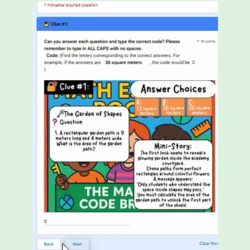 4th Grade End of Year Math Escape Room | Fractions, Area, Measurement ...