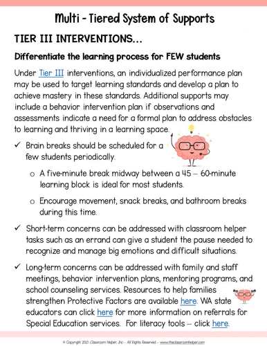 Classroom Management and Differentiation | TPT