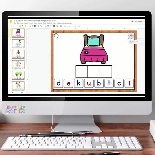 Digital Phonics Word Building Activities for Google Slides | Distance ...