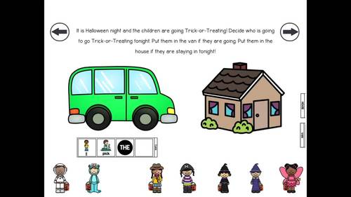 Halloween Early Language BOOM CARDS for Speech Therapy by PlayingSpeech