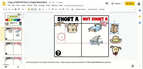 Short A CVC Digital Word Work by Sparkling in Second Grade | TPT