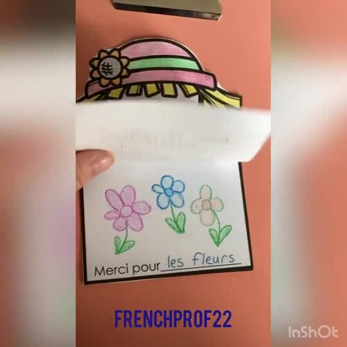 L'action de grâce French thanksgiving Merci Pour writing activities.