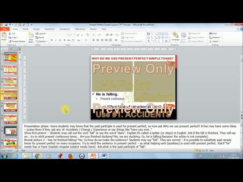 Present Perfect Simple Grammar Tense: PowerPoint Lesson & Picture Cards ...