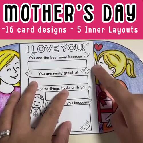 Mother’s Day Folding Card Craft - Happy Mother's Day Card- A LETTER TO ...