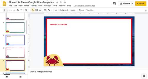 EDITABLE Templates for GOOGLE SLIDES™ | OCEAN LIFE Theme by Teaching ...