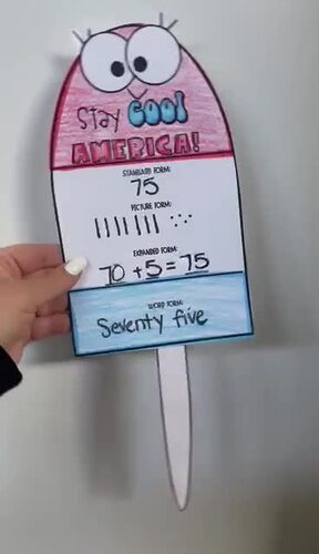Seasonal Math Crafts for Place Value by The Teaching Diva Corner