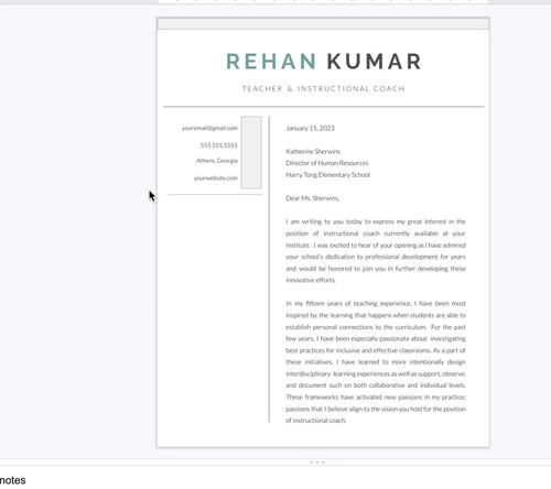 Teacher / Instructional Coach Resume BUNDLE by Kristen Kullberg | TPT