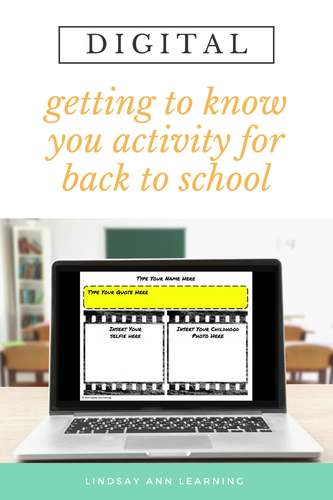 Getting to Know You Activity for Back to School | TPT
