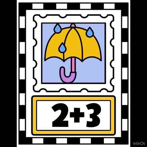 Spring Kindergarten Math Addition Facts within 5 Task Cards | TPT