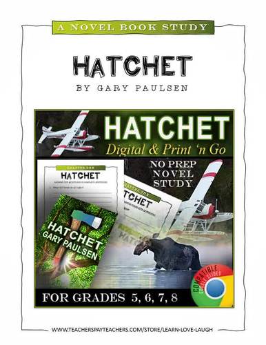 HATCHET Novel Study SALE Distance Learning GOOGLE Compatible Chapters 16