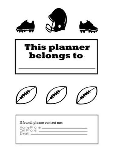 Workout Planner, Student Athlete Academic Planner, Minimalist ...