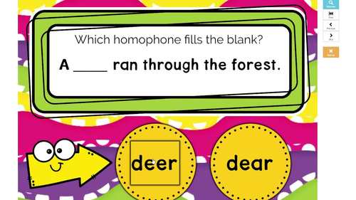 Homophone "Math" Puzzles - Digital Grammar - BOOM Cards by Daisy Designs