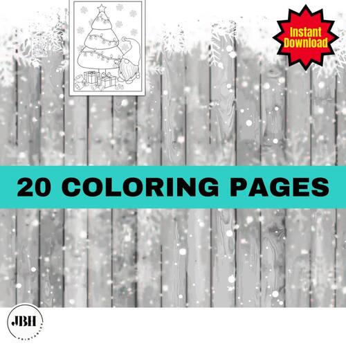 Gnome Christmas Coloring Pages: 20 Festive Designs for Holiday Relaxation