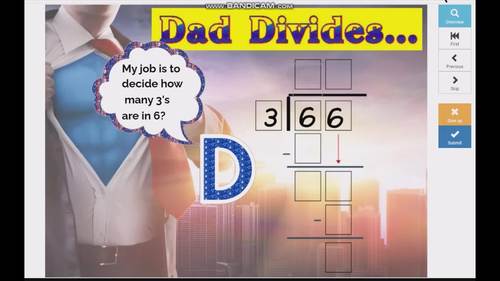 4.NBT.B.6 Step by Step Long Division Boom Cards™ by Jo Jo's Jungle