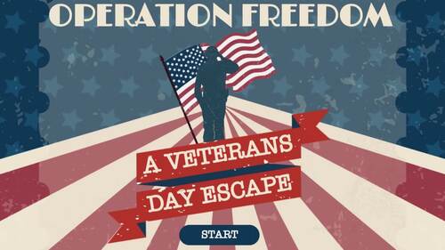 NO PREP! Operation Freedom: A Veterans Day Escape by VirtualEscapeRooms