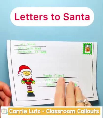 Letter to Santa | Winter Friendly Letter Templates | TPT