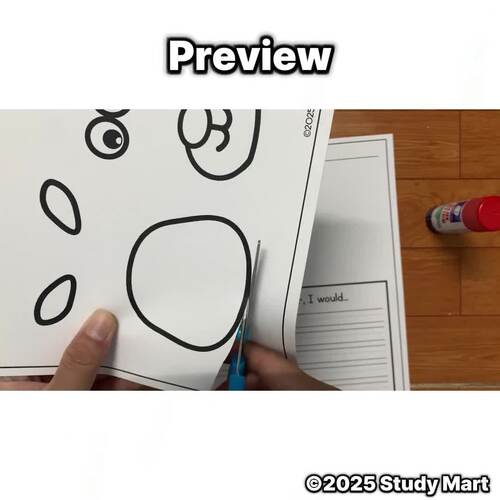 Reindeer Writing Craftivity | December Christmas Reindeer Craft Template