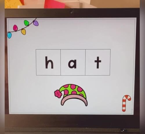 Short Vowels CVC Words Segmenting and Blending Slideshow | TPT