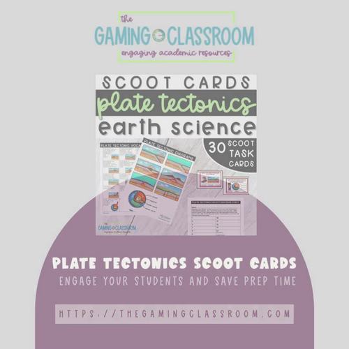 Tectonic Plates of Earth Scoot Cards by Amanda Bowen - The Sci Ed Teacher