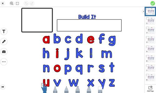 Digital Letters Seesaw Learning™ by Just A Primary Girl | TpT