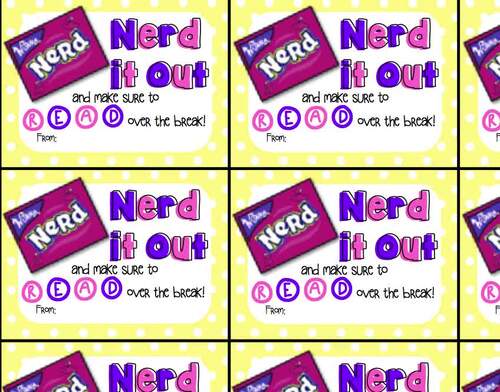 Nerds Christmas/Winter Holiday Gift Tag- Nerd it out and make sure to ...