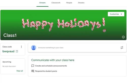 Animated Google Classroom Headers (Holiday) Banners - Distance Learning