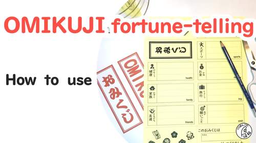 OMIKUJI Fortune-telling - Japanese New Year Activity and Reading Passages