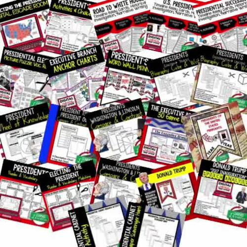 President's Day Activities Bundle, Digital Resources U.S. Presidents ...