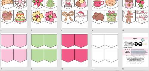 Groovy Spanish Christmas Mini Bulletin Banner Display -Classroom ...