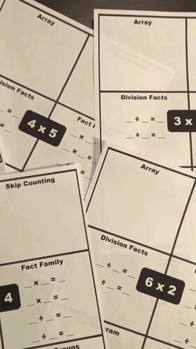 MATH MULTIPLICATION MUSICAL CHAIRS - Game/Activity - Fluency - Whole ...