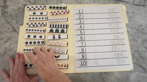Counting 1-10 - Monthly Themed Interactive File Folder Activity | TPT