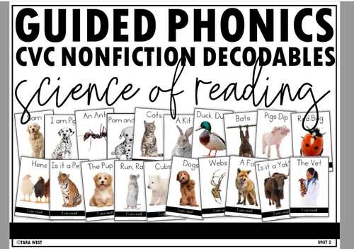 Guided Phonics + Beyond SCIENCE OF READING Nonfiction Decodables UNIT 2 ...