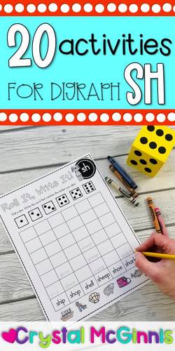 Digraph SH Phonics Practice Printables and Activities (Beginning and ...