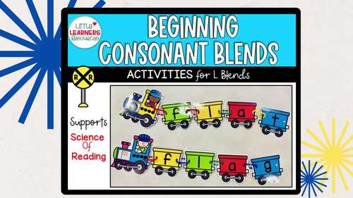 Beginning Consonant Blends-L Blends Activities by Little Learners Resources