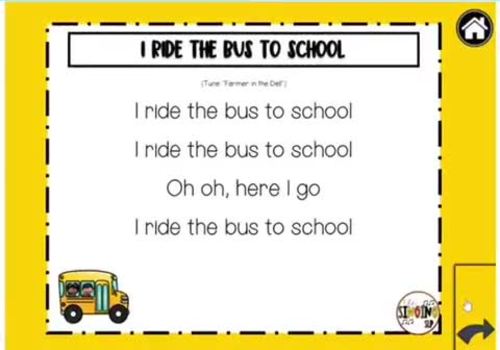 School and Transportation Themed Interactive Song and Circle Time ...