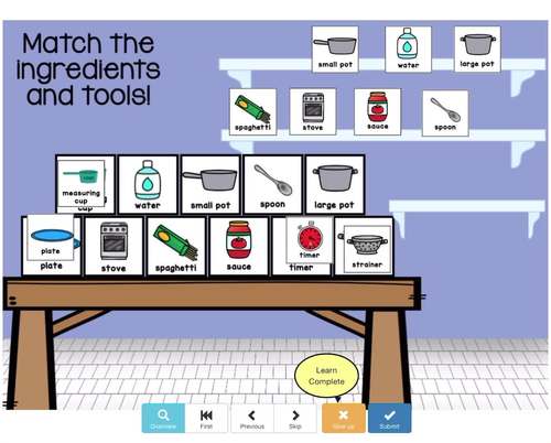Visual Recipe BOOM Cards™ | MAKING SPAGHETTI | Speech Therapy | TPT