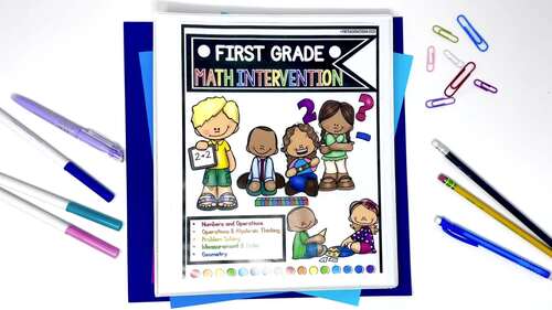 1st Grade No Prep Math Intervention Binder Activities by The Teaching Texan