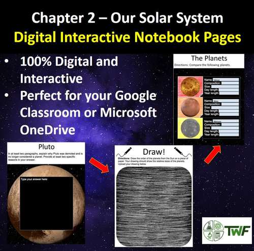Our Solar System - Digital Interactive Notebook Pages by Teach With Fergy