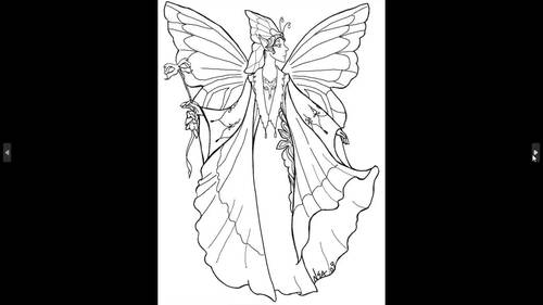 Fairy Coloring Pages For Kids winter days Thanksgiving V1 | TPT