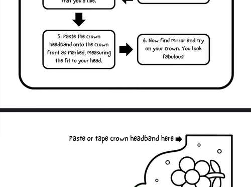 SPRING Craft, Chick Coloring Paper Crown, Spring Hat, Happy Spring Headband