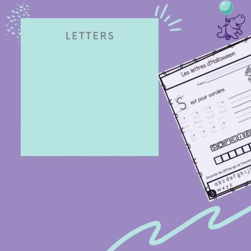 cahier d'activités de l'Halloween I French Halloween Worksheets