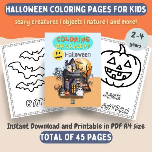 Halloween Prints Coloring Book for Kids 2 to 4 years old by Mammoth Picks