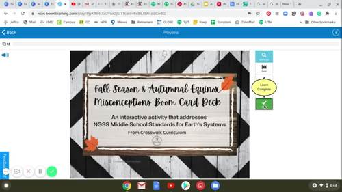 Science Fall Facts and Autumnal Equinox Misconceptions Boom Cards™ Deck