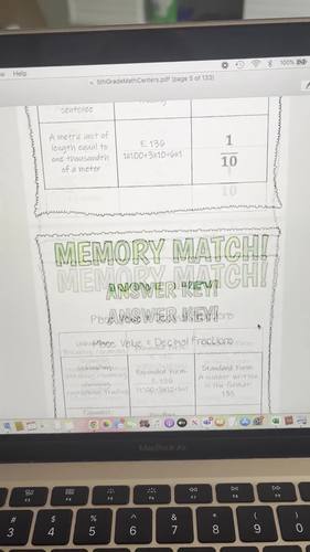 5th Grade Math Centers Year Long Bundle by Enlightening ELLs | TPT