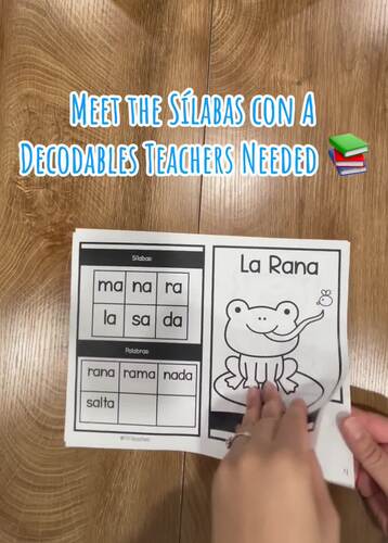 Decodable Readers in Spanish | Sílabas con A | 10 Books | Early Reading ...