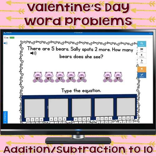 Valentine's Day Math|Boom Cards by Simply B Teaching | TPT