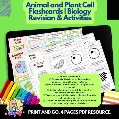 Animal and Plant Cell Flashcards | Study Organelles by QueenOfCuriosity