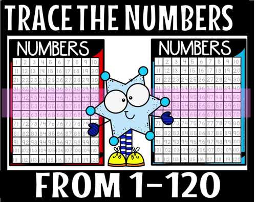 number trace 1-120 by Silviya V Murphy | Teachers Pay Teachers