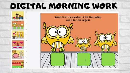 Digital morning work November week 2 Google Slides - English | TPT