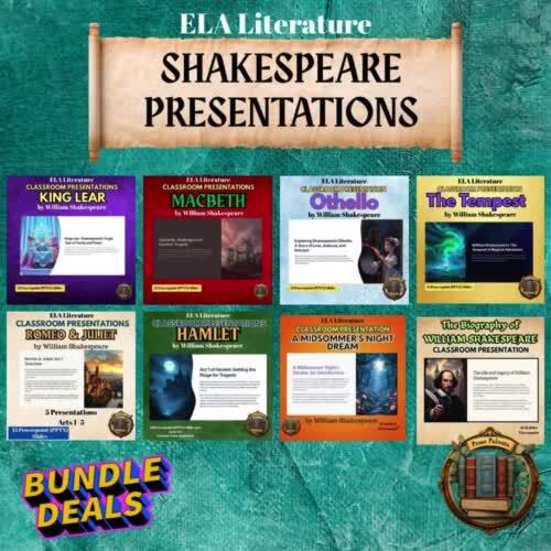 THE PLAYS OF WILLIAM SHAKESPEARE-ELA Literature Powerpoint ...